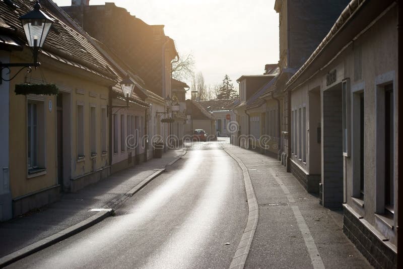 Narrow Alley stock image. Image of road, residential - 63706103