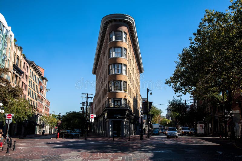 Narrow building editorial stock photo. Image of trees - 44901803