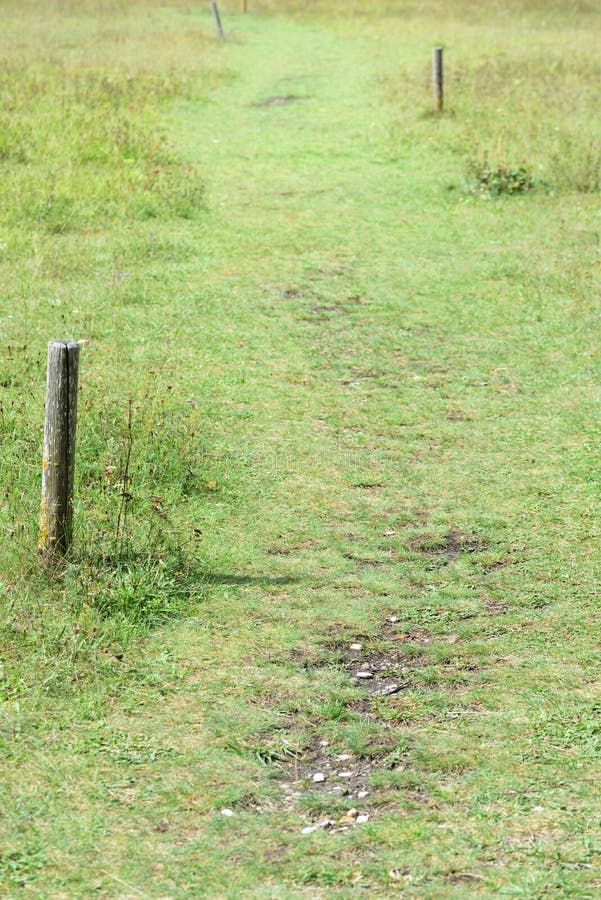Footpath on Flat Hills of Missouri. Stock Photo - Image of autumn ...