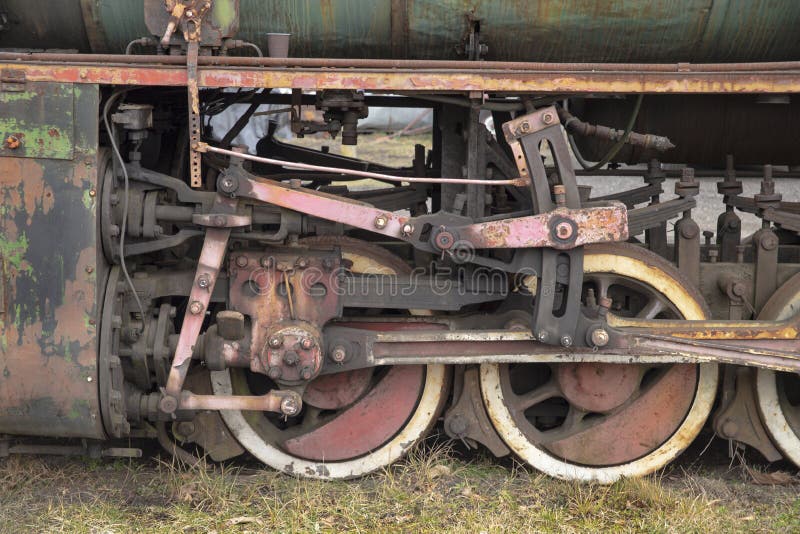 Narrow-gauge Railway, Wheels of Machine Engine Stock Photo - Image of ...