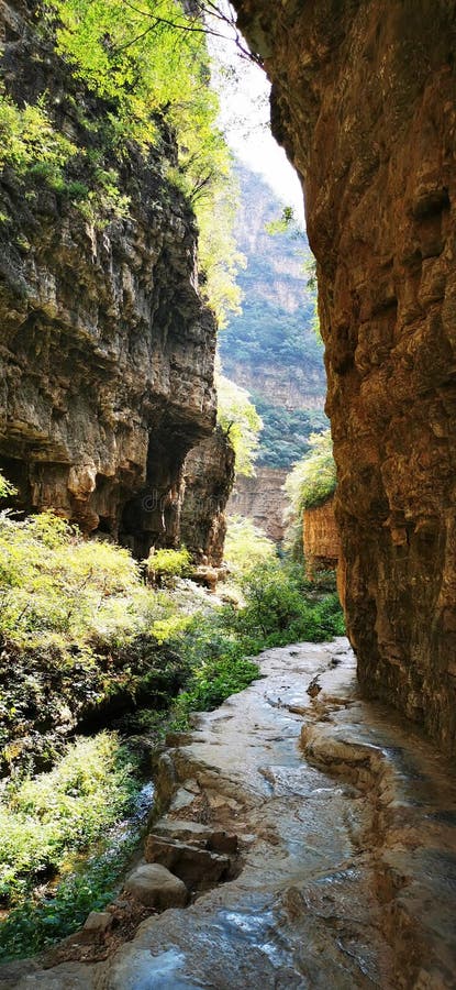 Narrow gorge stones stock photo. Image of ruins, landscape - 232100872