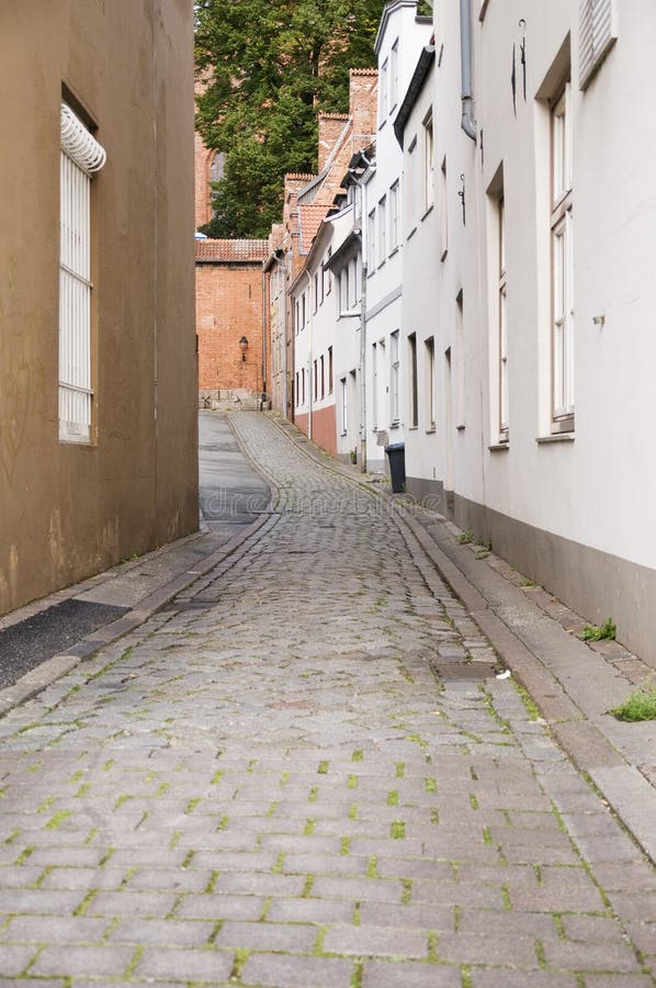 A Narrow Lane Leading into Fog and Mist Stock Image - Image of clouds ...