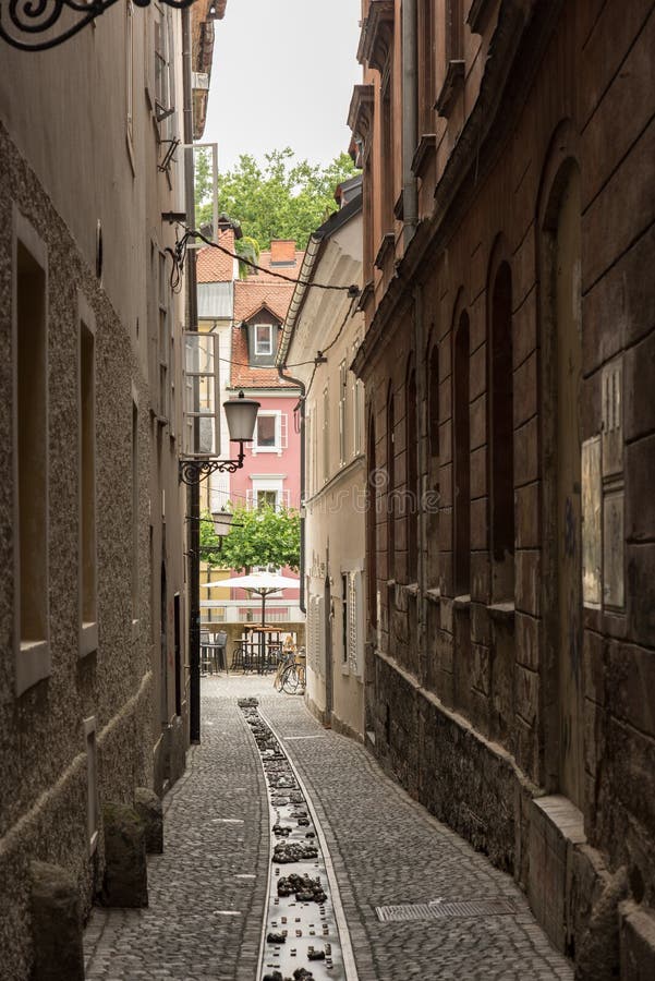 Narrow lane stock photo. Image of europe, explore, lane - 57814158