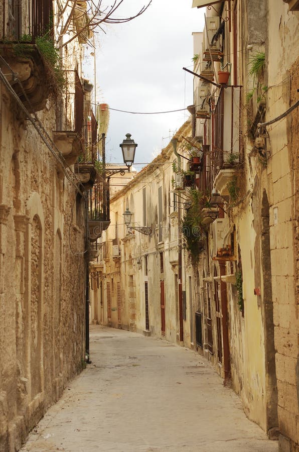 A narrow lane in Italy stock photo. Image of italy, portrait - 29759220