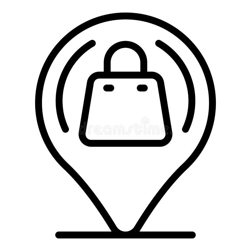 Market Location Icon Related Map Location and Navigation Black Icon ...