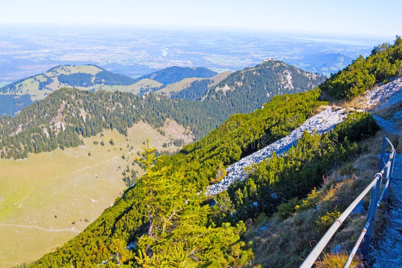 Narrow Mountain Path or Trail. the Path Ends. Stock Image - Image of ...