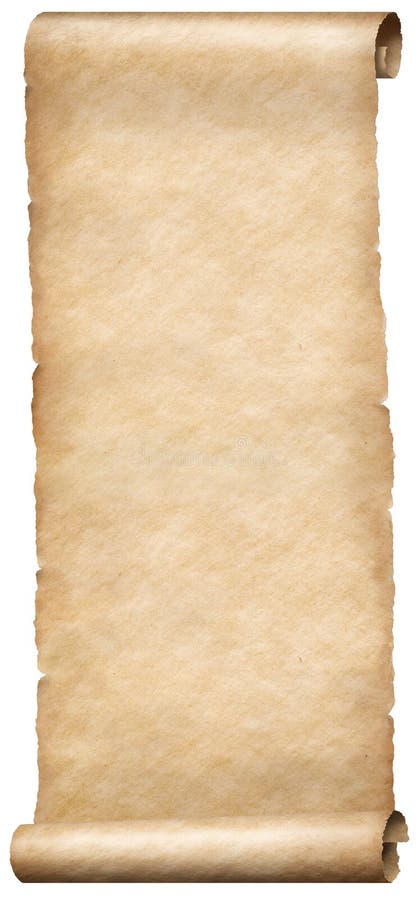 Old Vertical Paper Scroll or Parchment Isolated Stock Photo - Image of ... Old Vertical Paper Scroll or Parchment Isolated Stock Photo - Image of ...