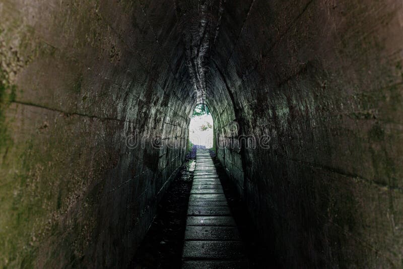 Narrow Passage in the Wall. Thin Tunnel Stock Image - Image of tunnel ...