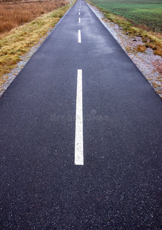 Long narrow road stock photo. Image of narrow, cloudscape - 17583708