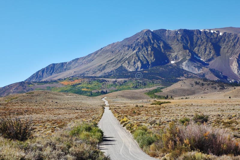 The narrow road stock image. Image of trip, desert, land - 22384869