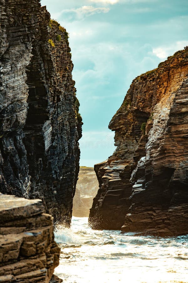 Towering Cliffs Ocean Passage Stock Photos - Free & Royalty-Free Stock ...