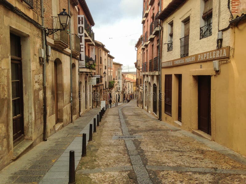 Narrow Street in Lerma Spain Stock Photo - Image of town, small: 37983756