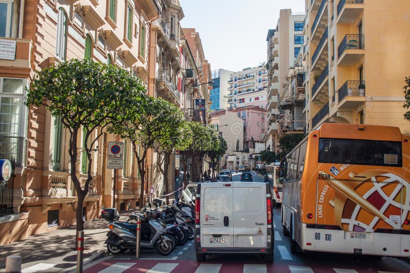 In the Narrow Streets of Monaco. Stock Photo - Image of streets, alley ...