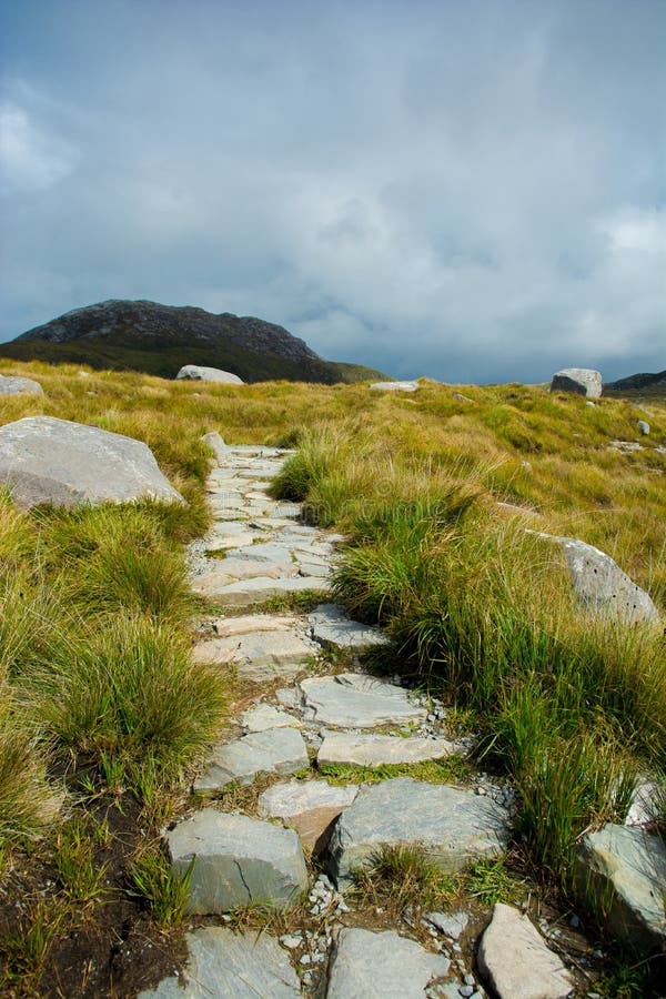 Narrow Track upon a Hill stock photo. Image of inspiration - 64603242