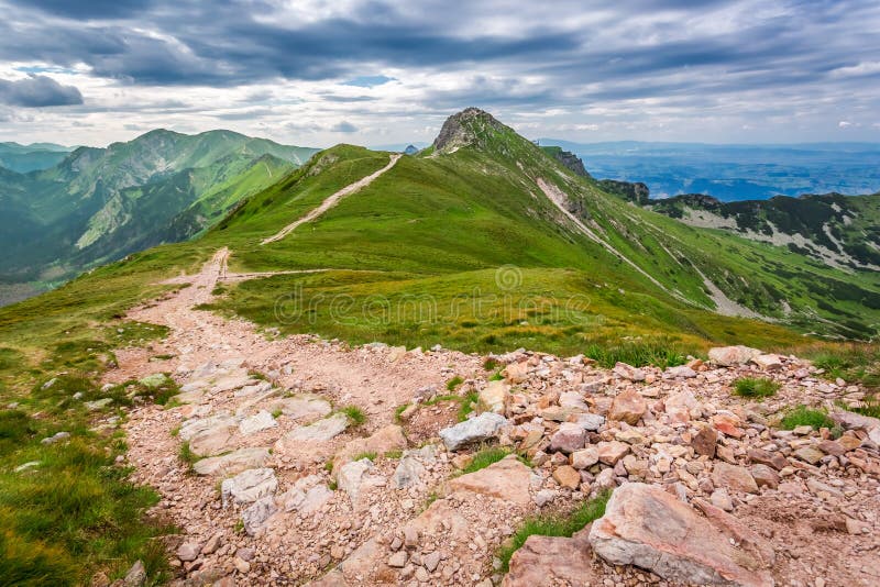 Narrow Mountains Trail in Tatras Stock Image - Image of zakopane ...
