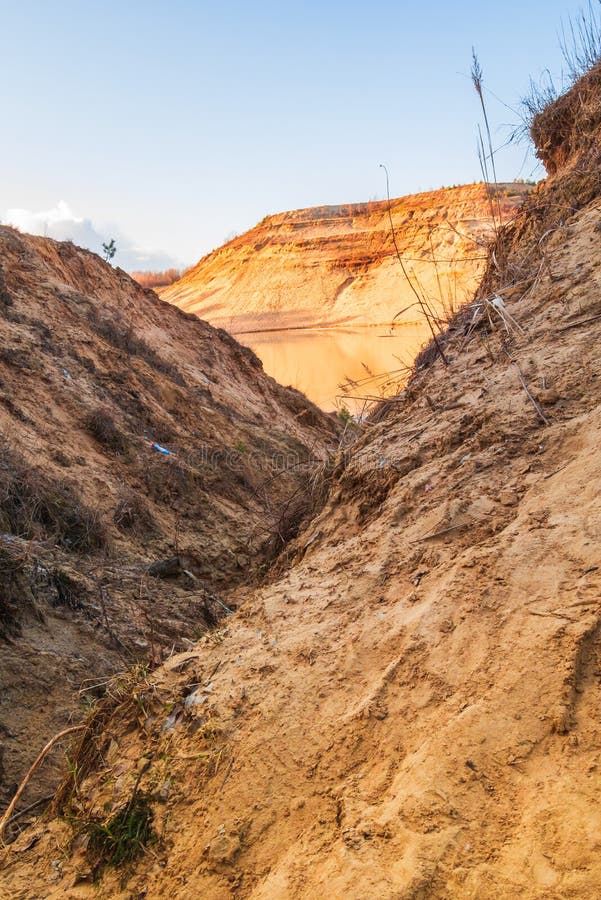 A Narrow Trodden Path on the Mountain Stock Image - Image of large ...