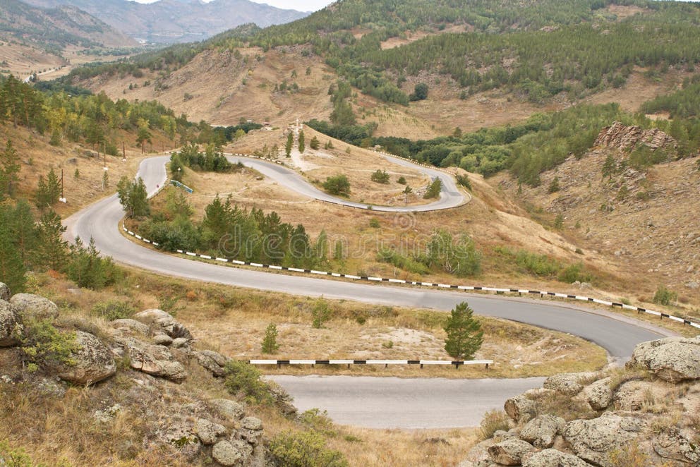 Narrow twisting road stock photo. Image of forest, nature - 21907592