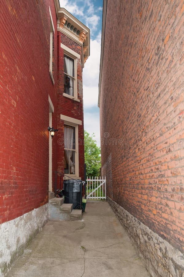 Narrow Walkway Historic Buildings Stock Image - Image of alley, walkway ...
