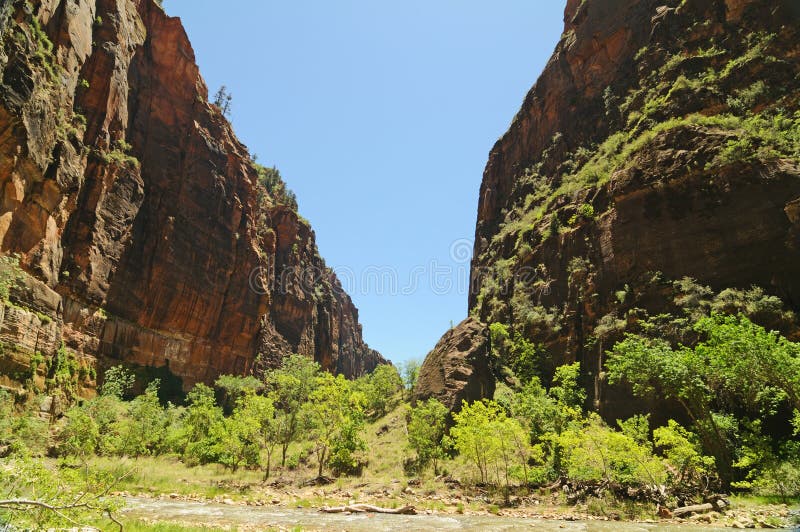 The Narrows Trail stock image. Image of outcrop, utah - 7120913