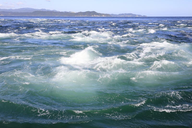 Naruto Whirlpools at Naruto Strait Stock Photo - Image of whirlpool ...
