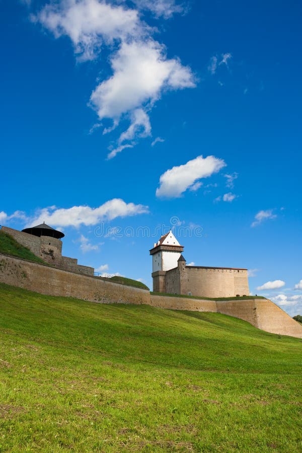 Narva castle stock image. Image of historic, landscape - 10569683