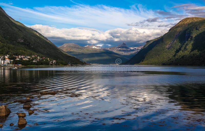 Narvik Fjord - Ofotfjord. Norway Stock Photo - Image of summer, blue ...