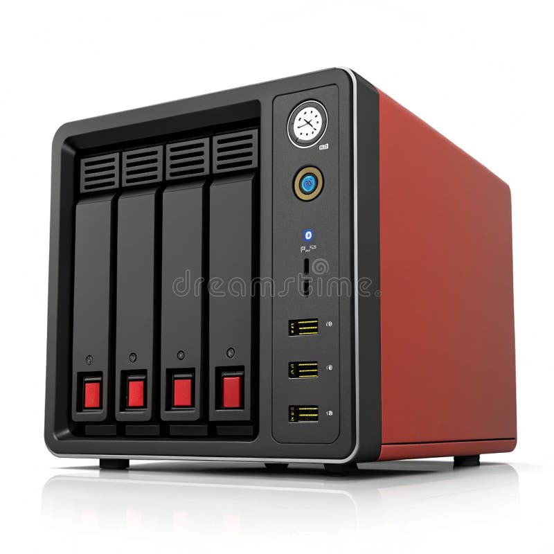 NAS Device Vector Illustration Stock Illustration - Illustration of ...