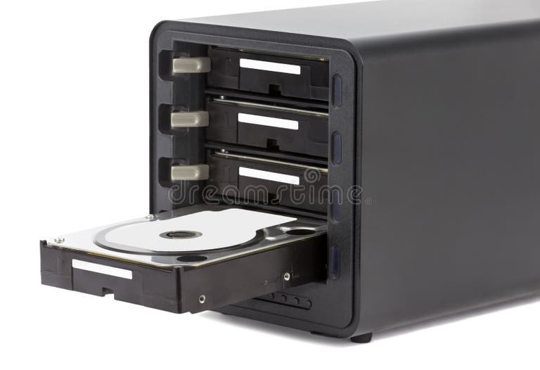 NAS, Storage Connected To the Network. Several Hard Drives Stock Image ...