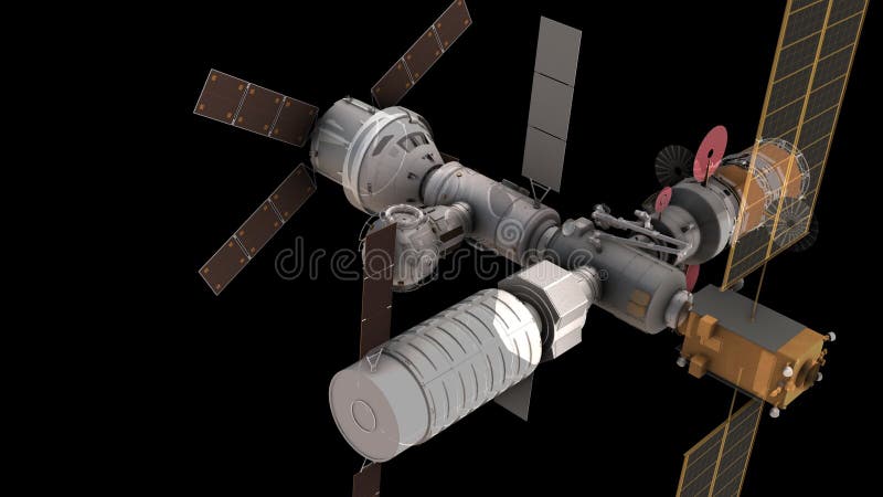 NASA Gateway - Esprit Refueller Stock Footage - Video of logistics ...