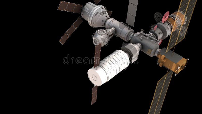 NASA Gateway - Logistics Vehicle Stock Footage - Video of animation ...