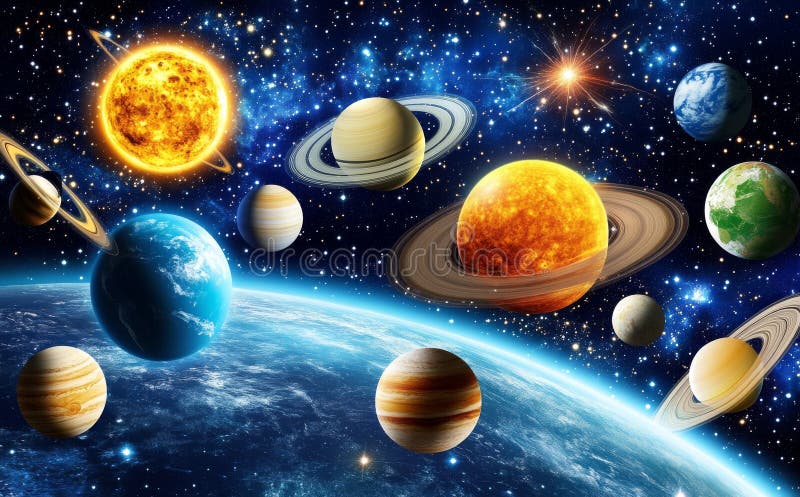 This NASA Image Element Shows Creating Planets of the Solar System in ...