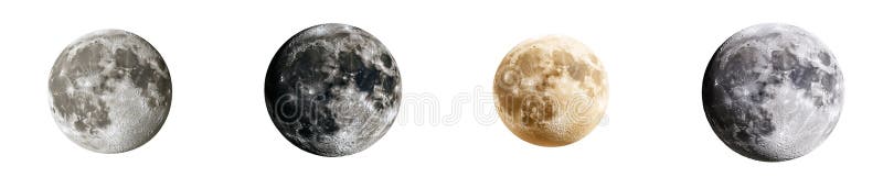 NASA Image of the Full Moon with Transparent Background and Isolated ...