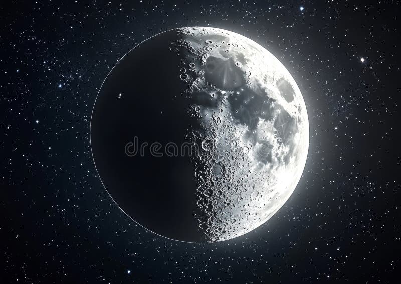 NASA image of moon phases. stock image. Image of science - 331487903