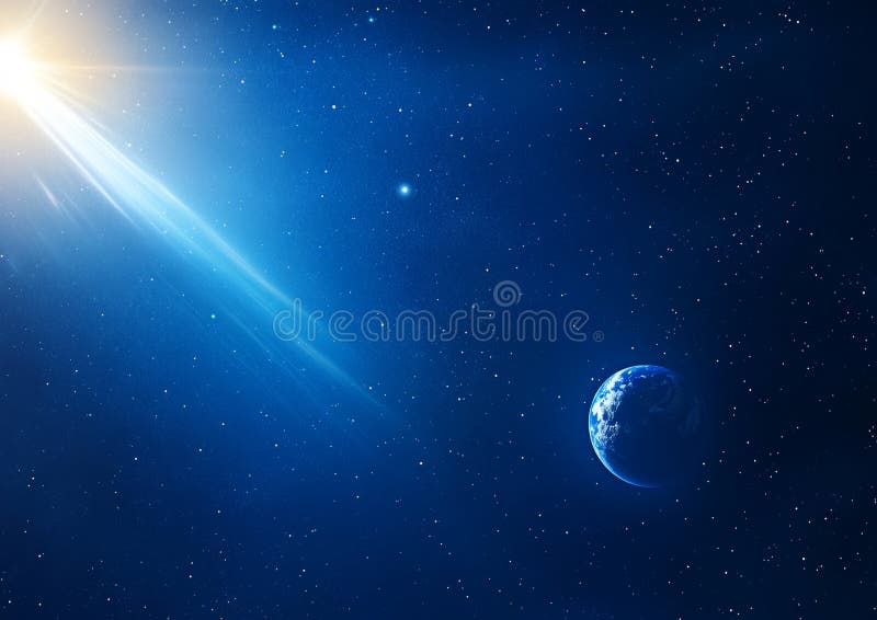 NASA Provided Elements of this Image of Earth in Space Stock ...