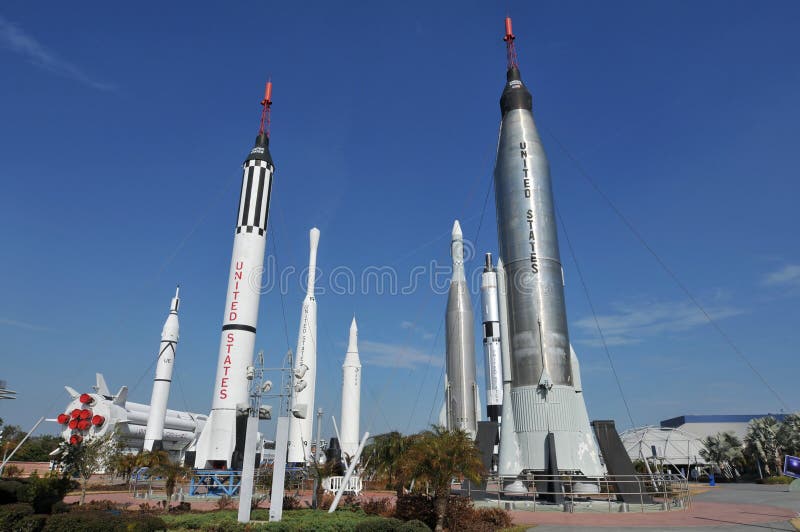Rocket Garden in Kennedy Space Center Editorial Photography - Image of ...