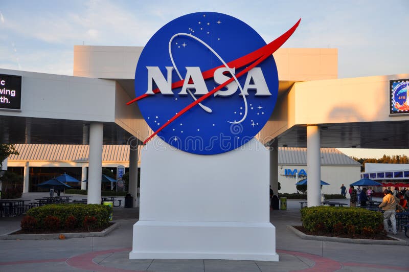 NASA Sign in Kennedy Space Center Editorial Photography - Image of ...