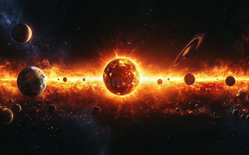 This NASA-supplied Image Shows Planets in the Solar System. this is a ...