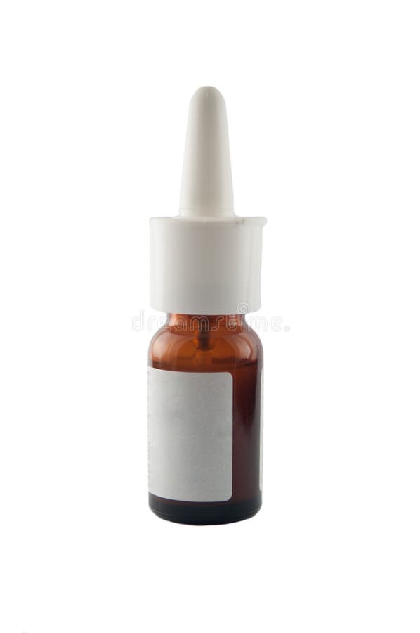 Nasal spray bottle stock image. Image of plastic, medication - 36821389
