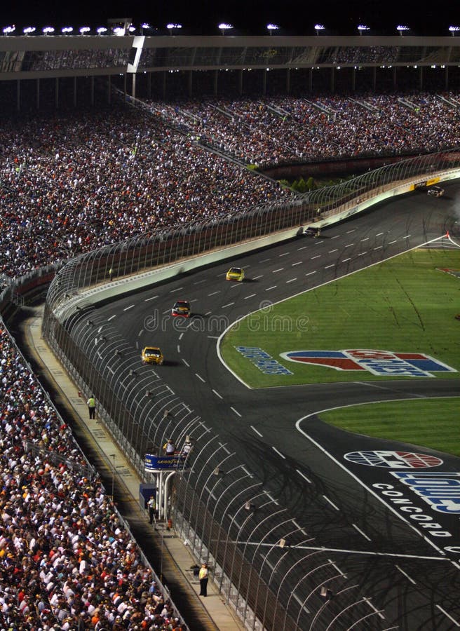 NASCAR - Down the Front Stretch 2 Editorial Photo - Image of motor ...