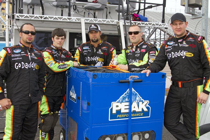 NASCAR GoDaddy Nationwide Series Pit Crew Editorial Stock Photo - Image ...