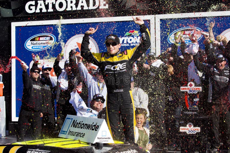 NASCAR: James Buescher Wins the Drive4COPD 300 Editorial Image - Image ...