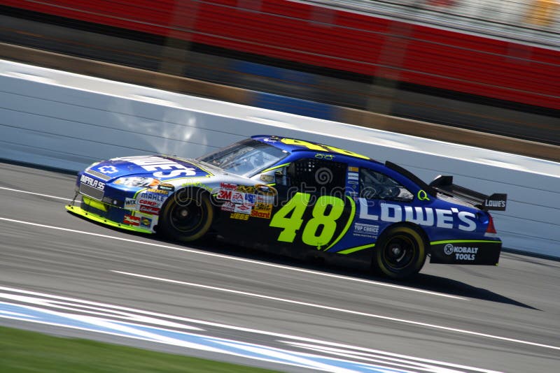 NASCAR - Johnson S #48 Lowes Car Editorial Photo - Image of cola ...
