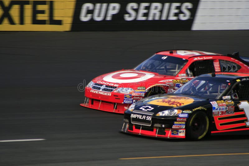 NASCAR - Neck And Neck Racing! Editorial Photography - Image of race ...