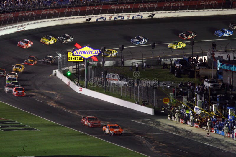 NASCAR - onto pit road editorial stock photo. Image of coca - 6396283
