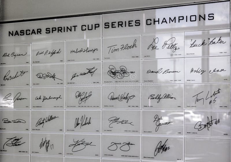 Nascar Racing Champions editorial stock image. Image of drivers - 34793194