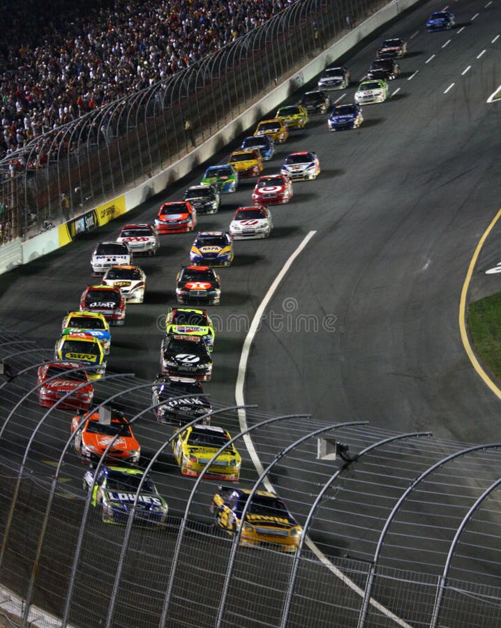 NASCAR - Racing through Turn 1! Editorial Image - Image of motorsports ...
