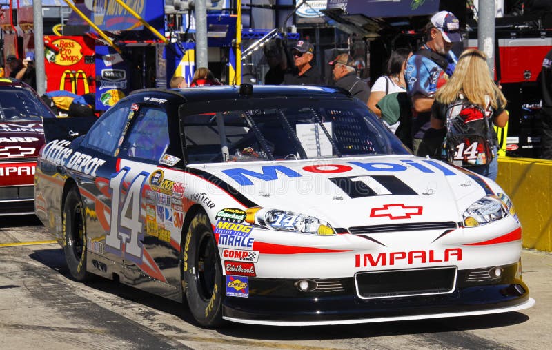 NASCAR - Stewart #14 Mobil 1 Pre Race Editorial Photography - Image of ...