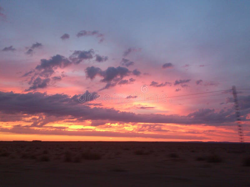 Nascer Do Sol No Deserto De Sahara Imagem de Stock - Imagem de deserto ...