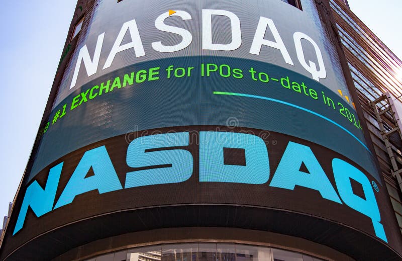 NASDAQ editorial stock image. Image of invest, billboard - 18060704