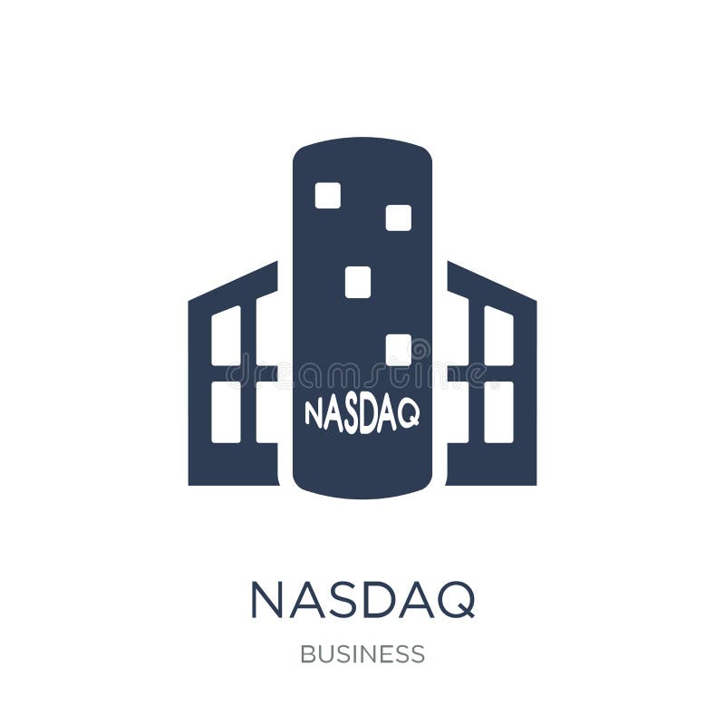 Nasdaq Icon. Trendy Flat Vector Nasdaq Icon on White Background ...